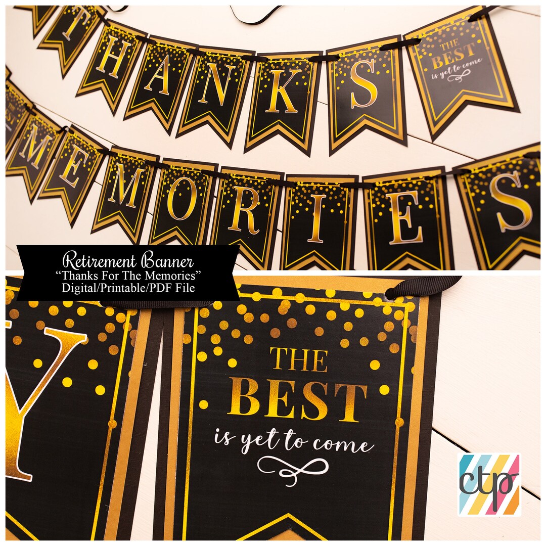 Printable, Digital Download, Retirement Party Decorations, Retirement ...