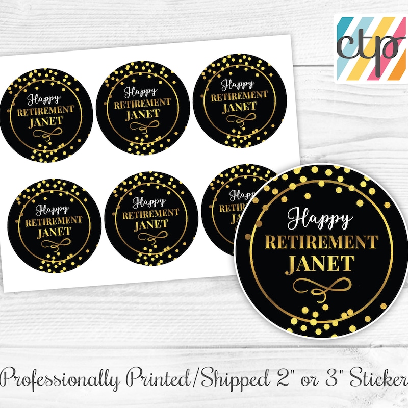 Retirement Sticker - Etsy