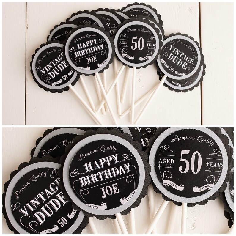 Masculine Birthday Party Beer Labels Centerpiece Sticks - Etsy