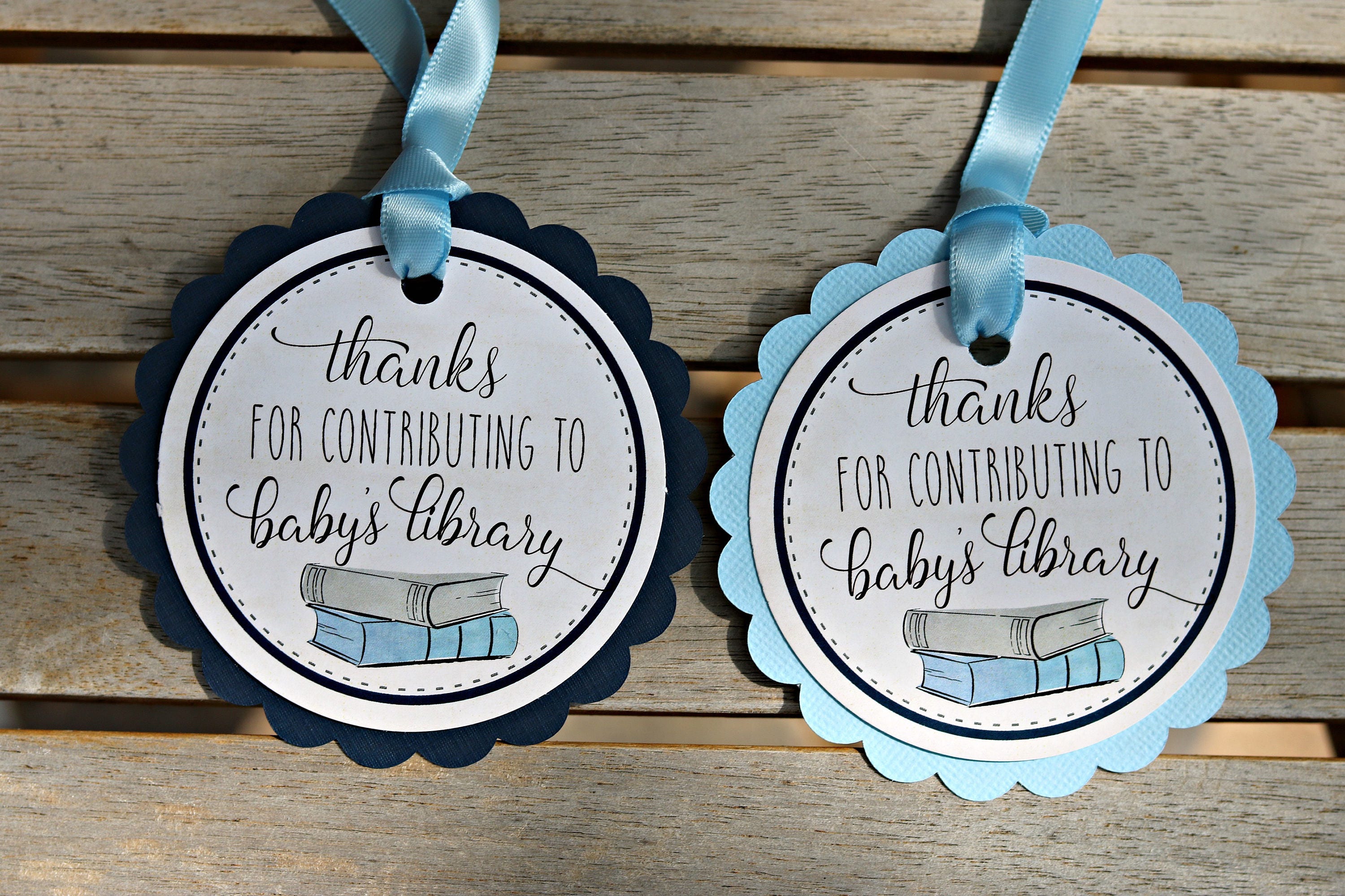 BOOK BABY SHOWER A New Chapter Baby's First Library | Etsy