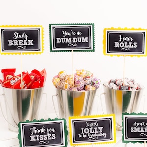 Graduation Candy Labels, Graduation Candy Bar Sign, Candy Buffet ...