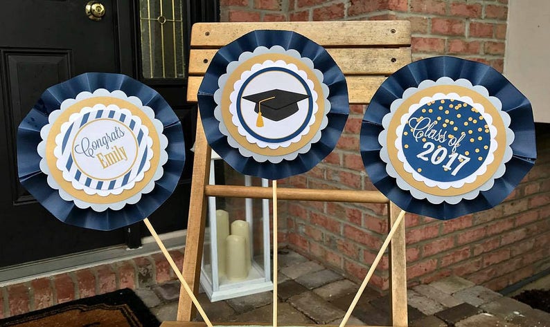 GRADUATION PARTY DECORATIONS Graduation Centerpiece Grad - Etsy