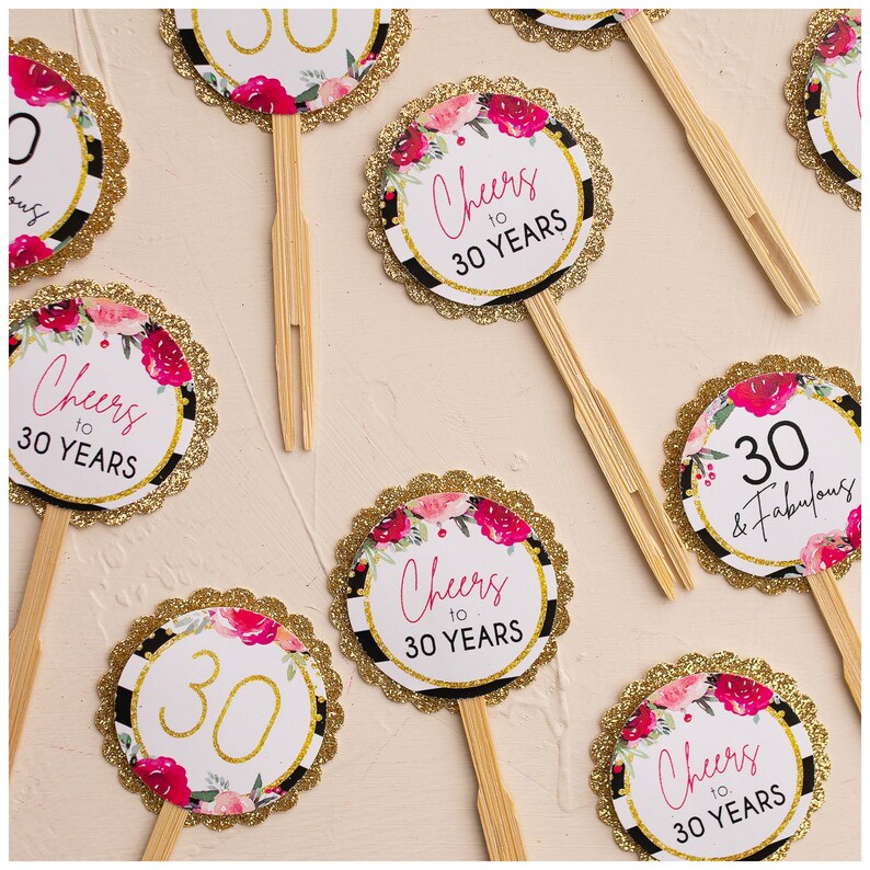 40 and Fabulous Favor Tags 40th Birthday Party Thank You - Etsy