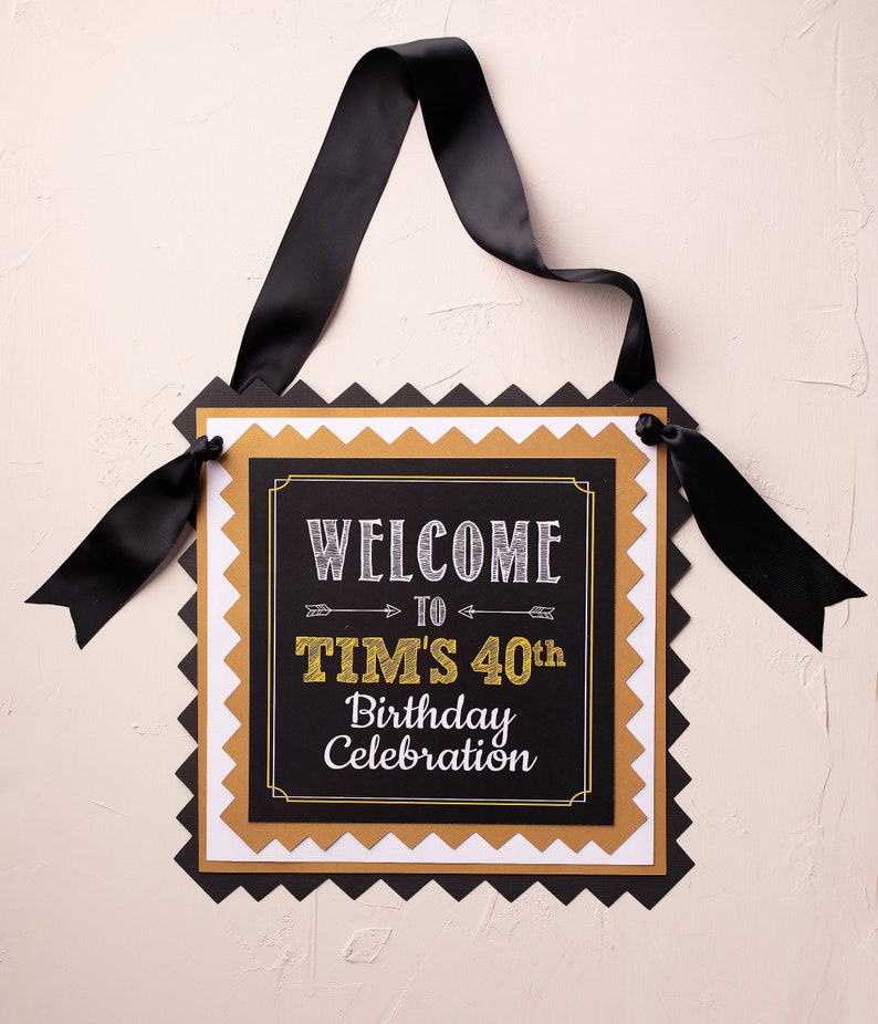 40th Birthday Party Water Bottle Labels Self Stick Milestone | Etsy