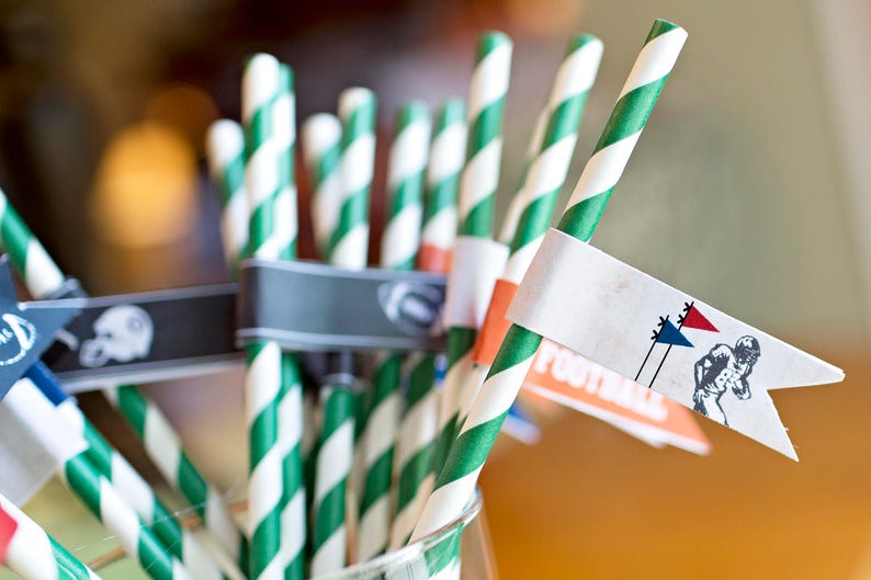 FOOTBALL PARTY SIGNS Printed Signs Penalty Flags Superbowl | Etsy