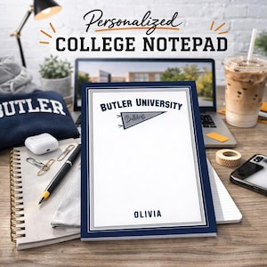 College Notepad - Personalized With Name, University Name, Mascot and ...