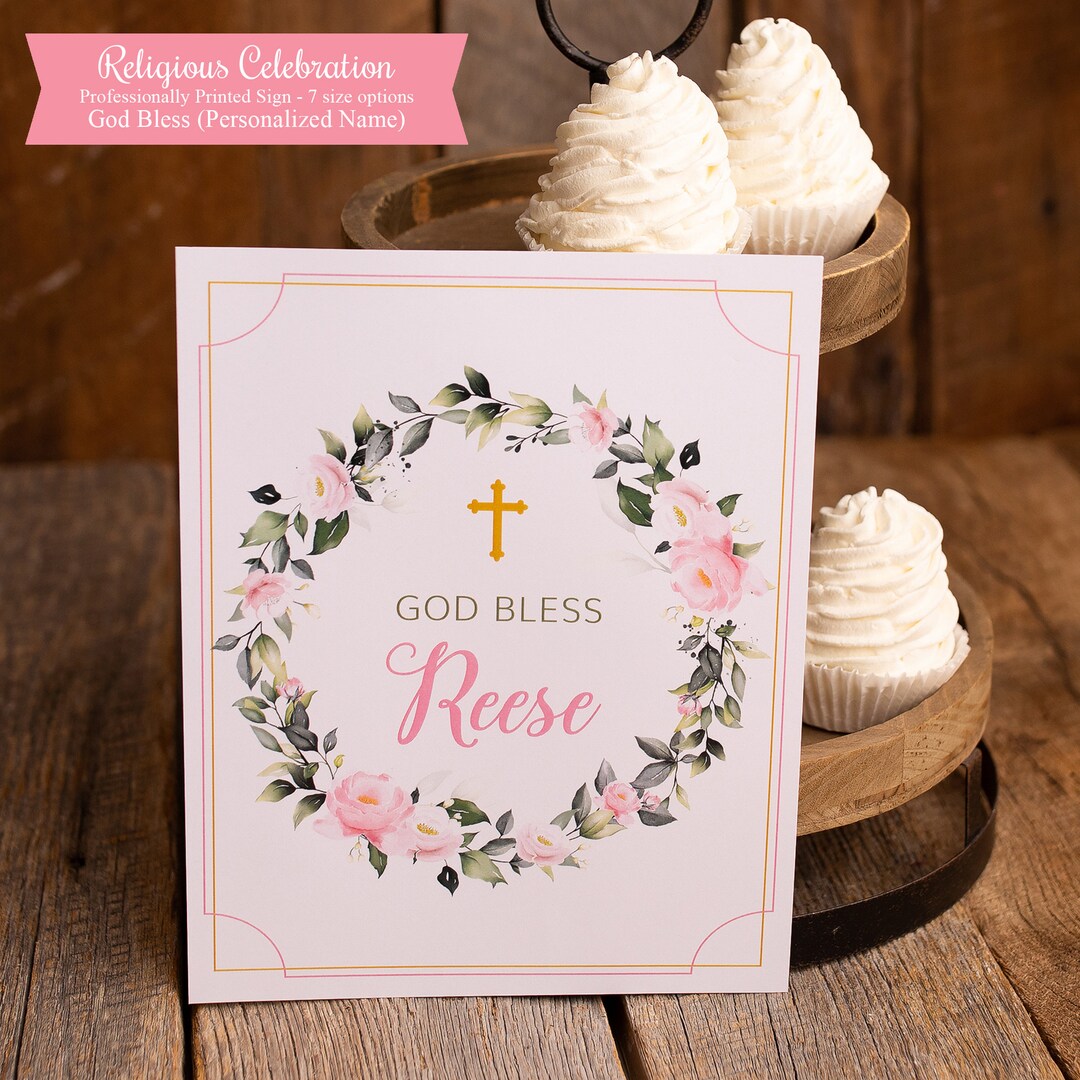 Signs, Baptism Signs, Baptism Decorations, Baptism Girl, - Etsy