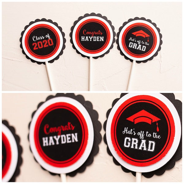 Graduation Cupcake Topper - Etsy