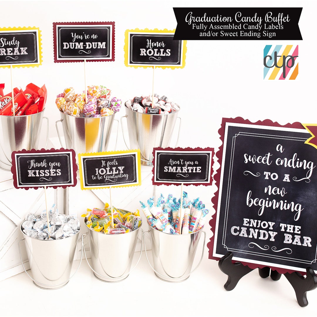 Graduation Candy Labels Graduation Party Decor Grad Candy - Etsy