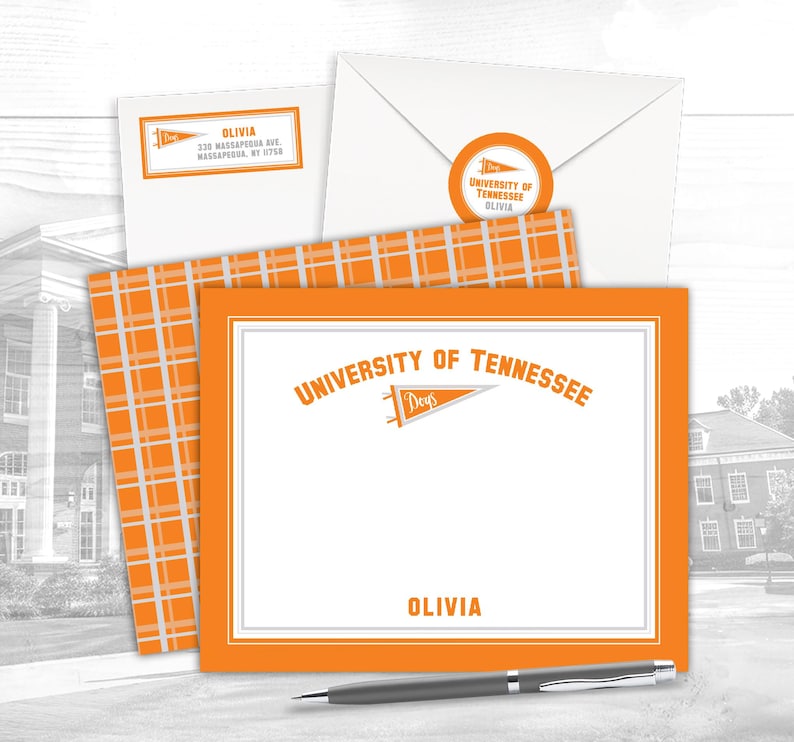 College Notepad - Personalized With Name, University Name, Mascot and ...