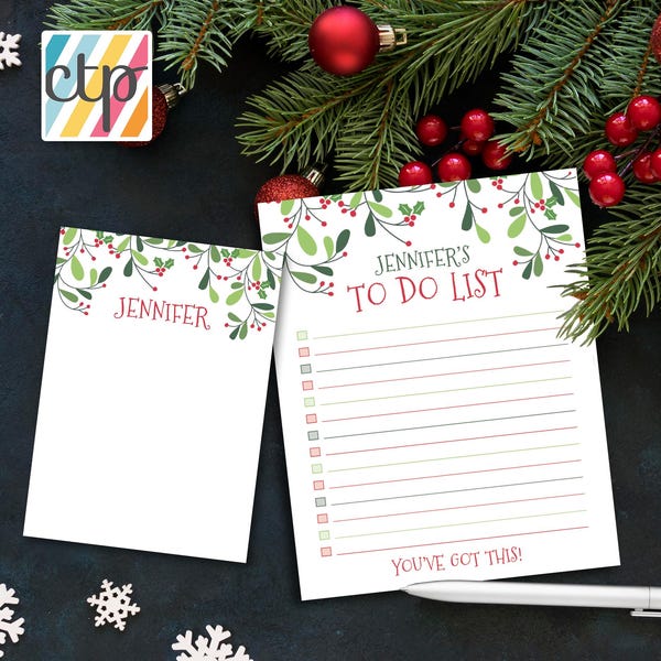 Christmas Notepads - Etsy
