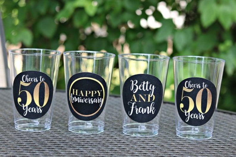 Golden Anniversary Centerpiece Printable 50th Anniversary Etsy