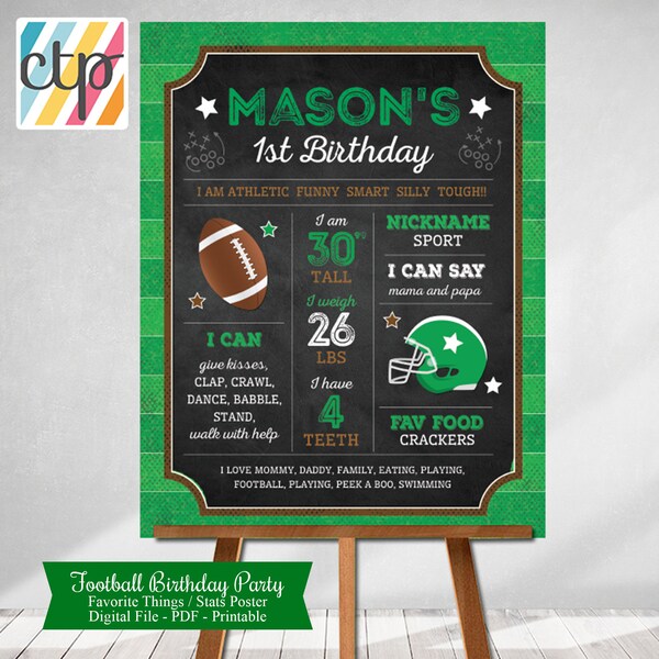 Football Chalkboard - Etsy