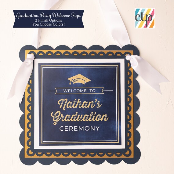 Graduation Party Sign, Welcome Sign, Graduation Signs, Graduation Party ...