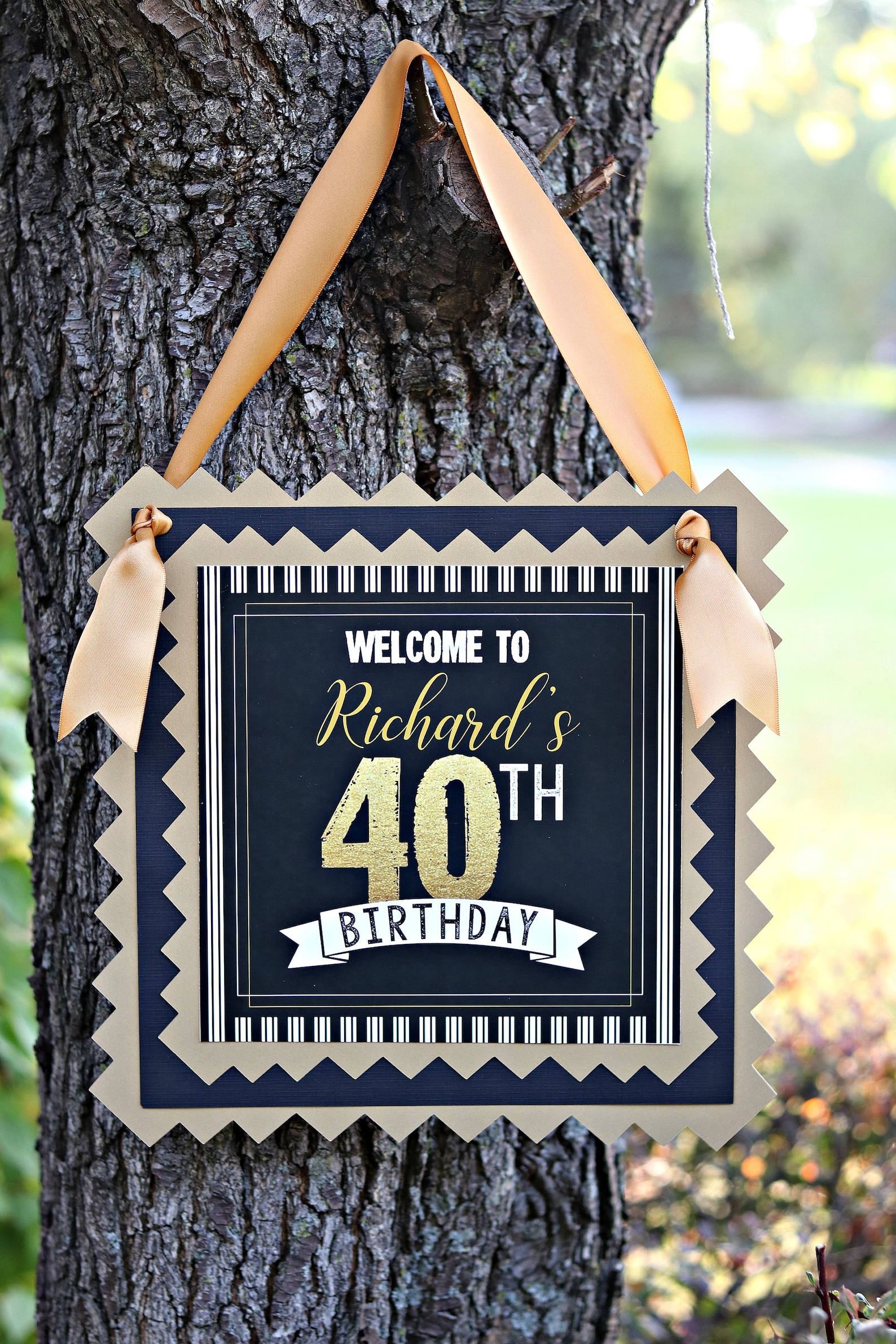 40TH BIRTHDAY PARTY Favor Stickers Tags Welcome Bag Bag - Etsy