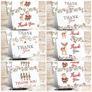 Thank You Cards, Blank Notecards, Christmas Stationery, Christmas ...