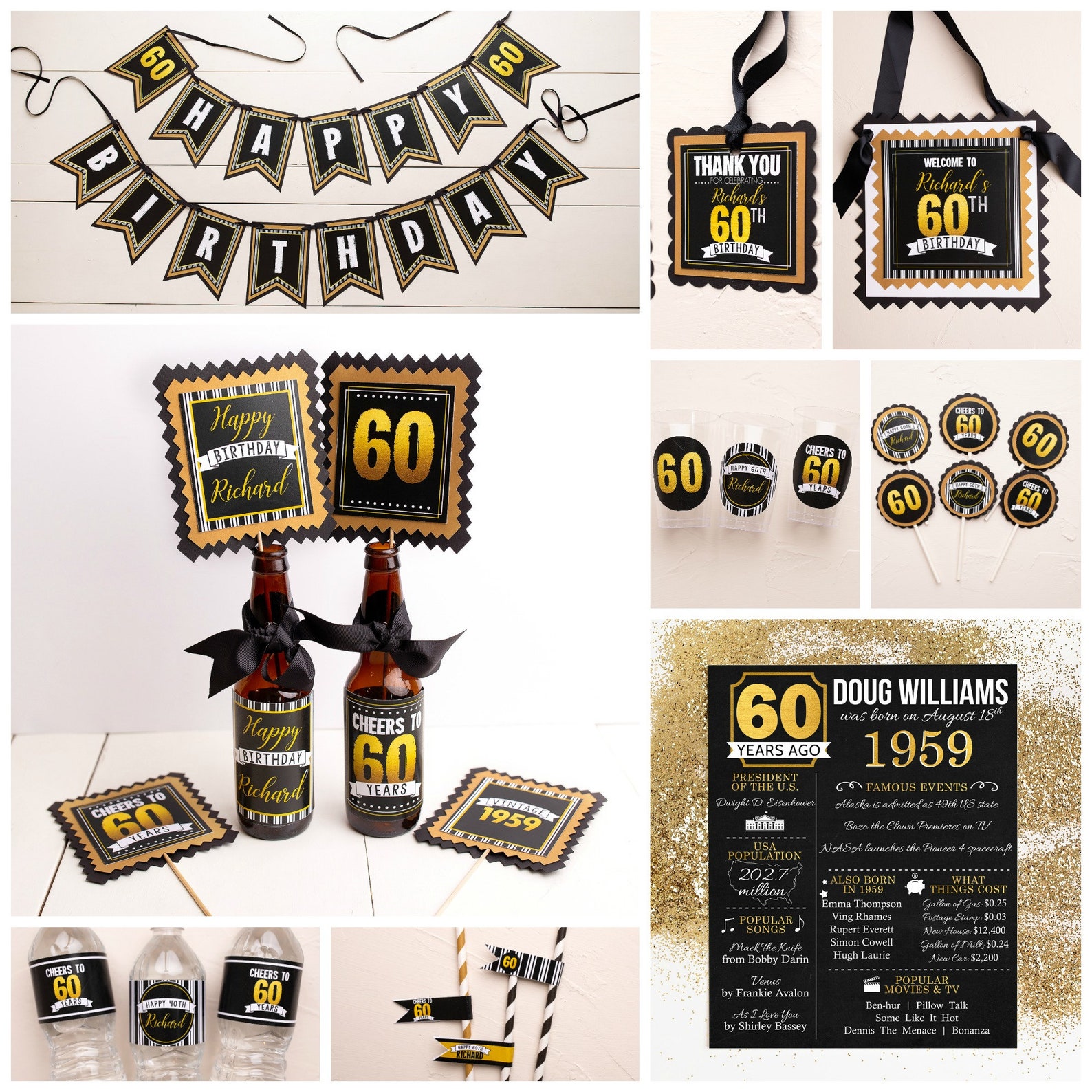 PRINTED 90th Birthday Poster Back in 1931 What Happened in | Etsy