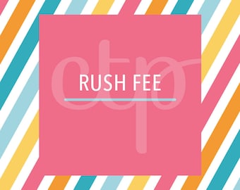 Rush Fee - Etsy