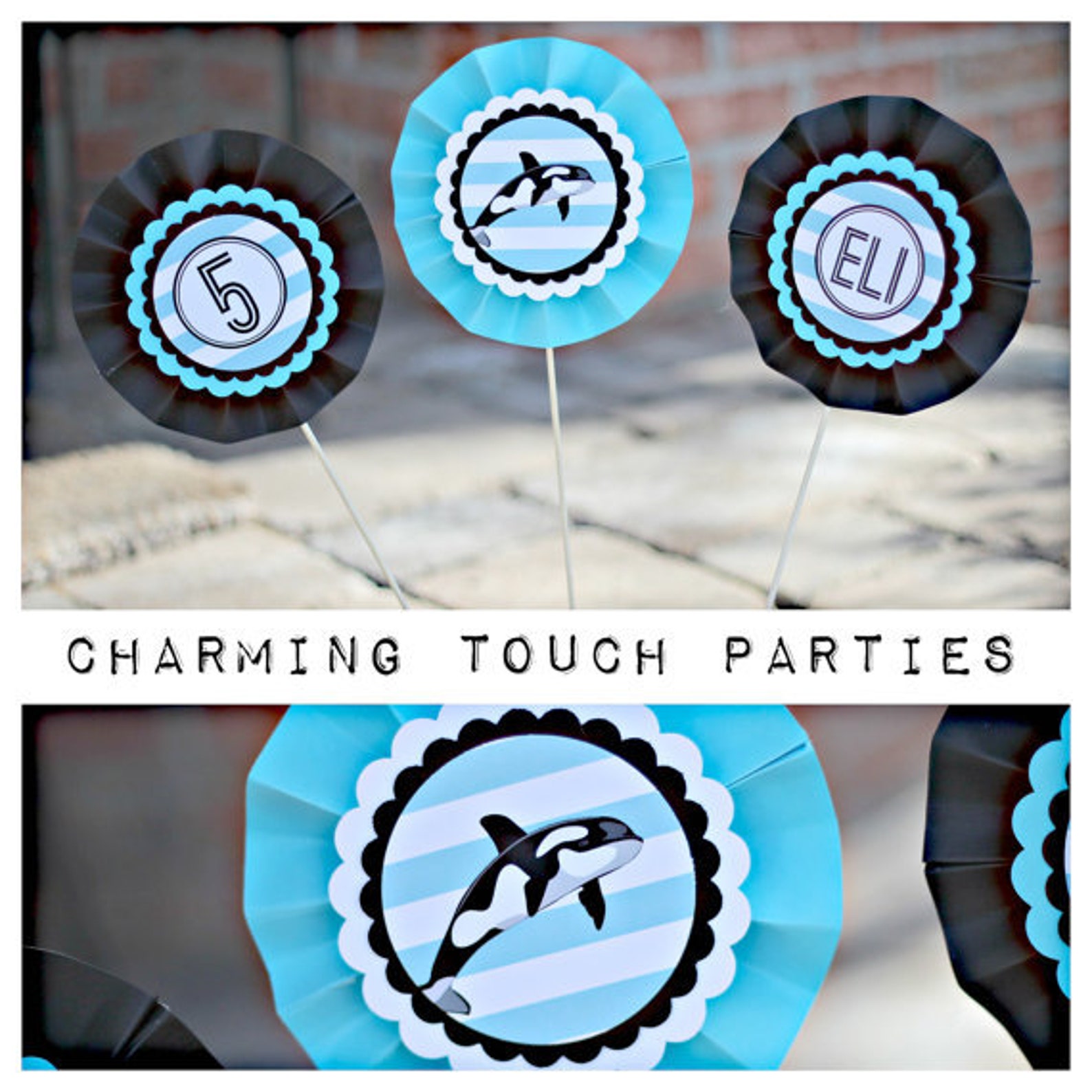 ORCA WHALE BANNER Killer Whale Decorations Ocean Birthday - Etsy