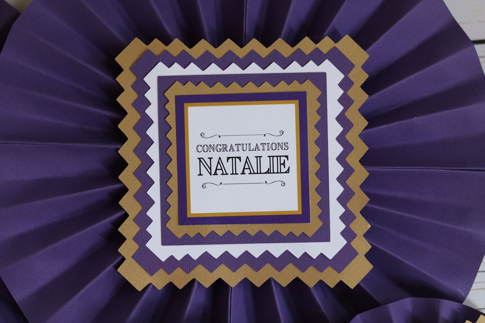 Graduation Party Decorations Paper Fans Backdrop Daughter - Etsy