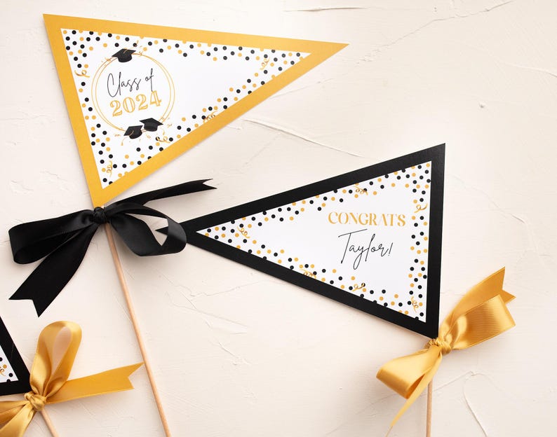 Centerpiece Sticks for Graduation Celebration. Set of 3 - YOU CHOOSE ...