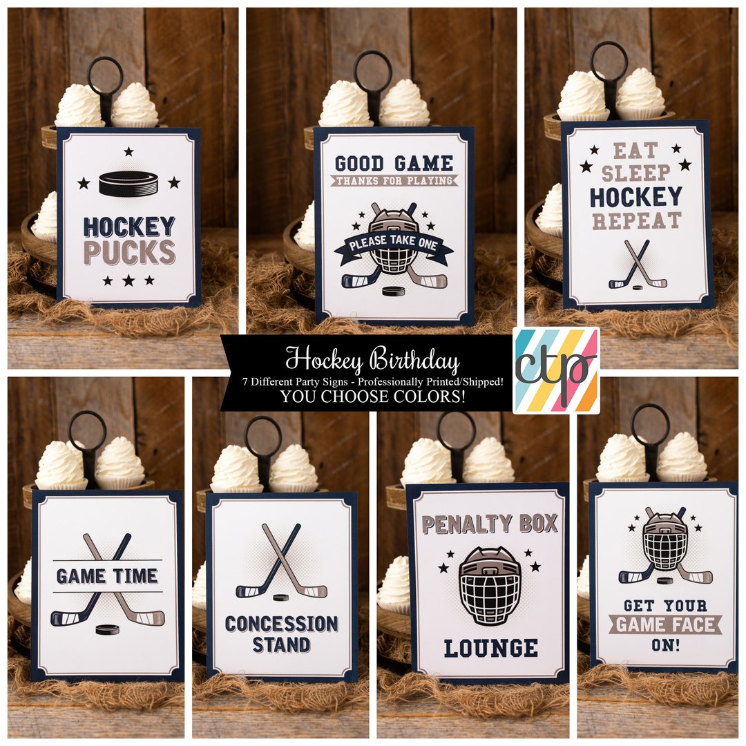 Custom Sign, Ice Hockey Signs, Hockey Birthday, Boy, - Etsy