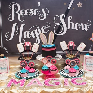 GIRL MAGIC BIRTHDAY Magic Party Decorations Magic Themed Birthday ...