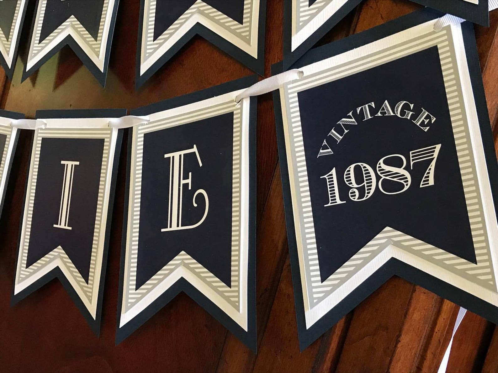 80TH BIRTHDAY BANNER 80th Birthday Party decorations Happy | Etsy