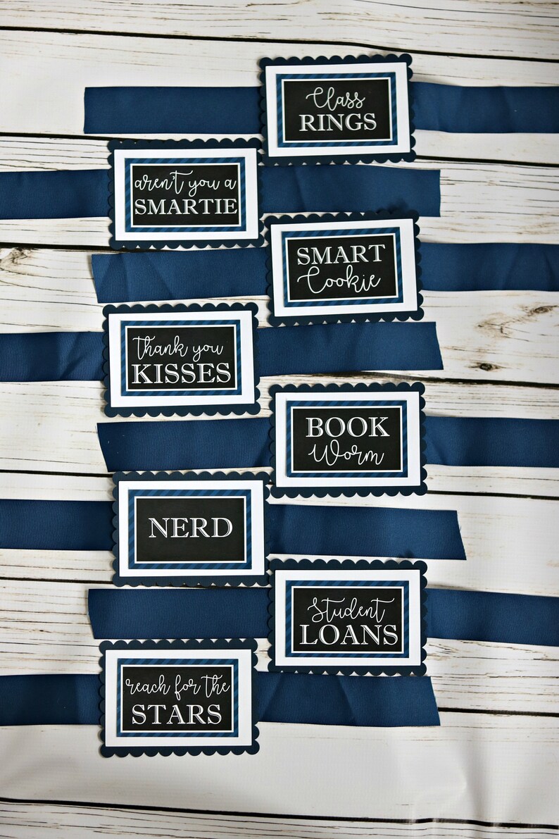 Graduation Candy Labels Graduation Party Decor Grad Candy - Etsy