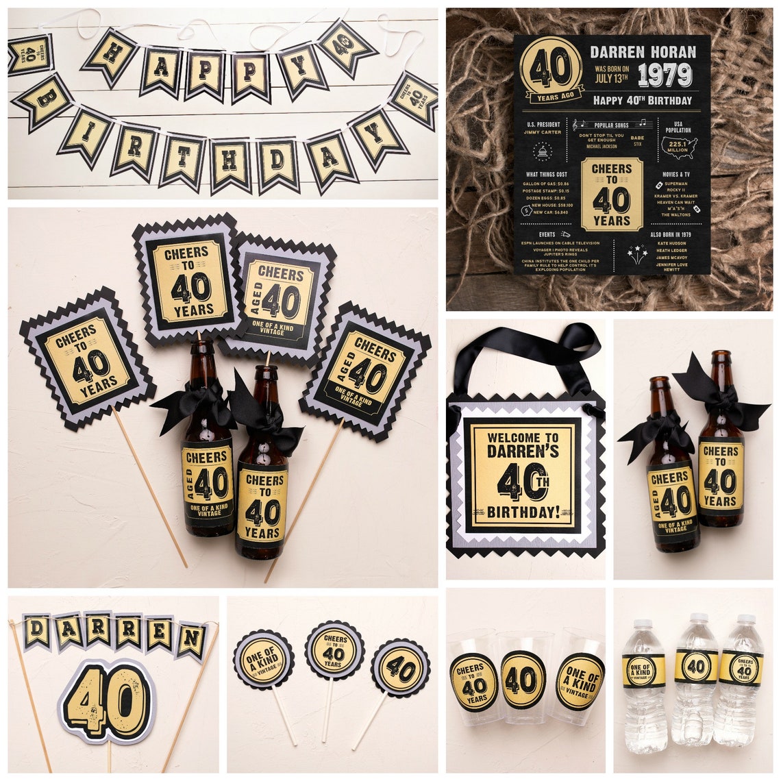 PRINTED 50TH SIGN 50th Birthday Party Decoration I Demand A - Etsy