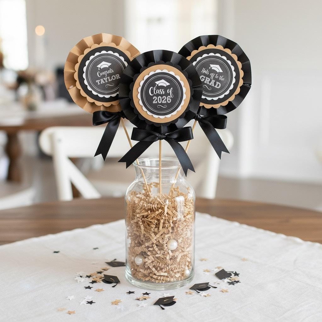 Centerpiece Sticks for Graduation Party, Set of 3, Fully Assembled! - Etsy