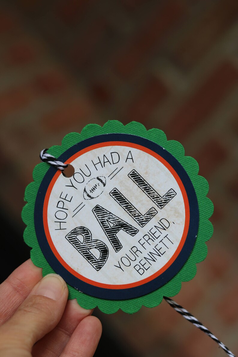 Boy Sports Theme Birthday Party Favor Tags Sports Favor - Etsy