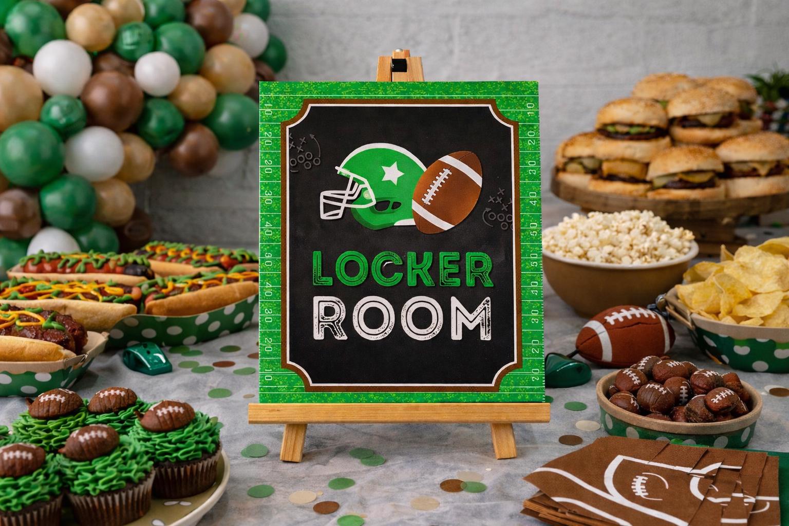Locker Room Sign for Football Celebration - 15 Sign Options, 7 Size ...