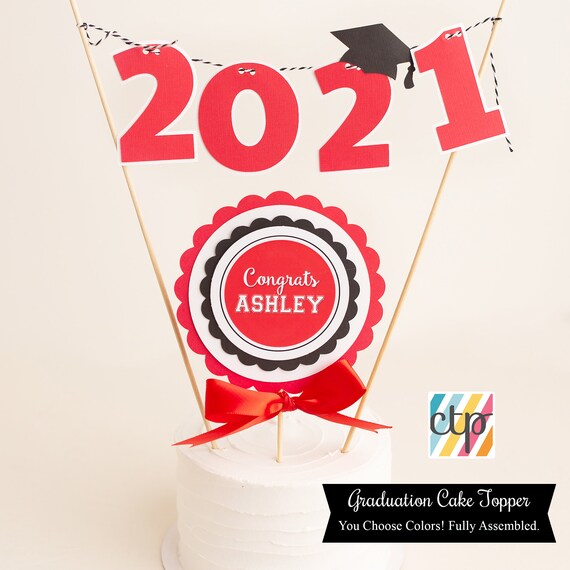 Graduation Party Decorations Graduation Cake Topper | Etsy