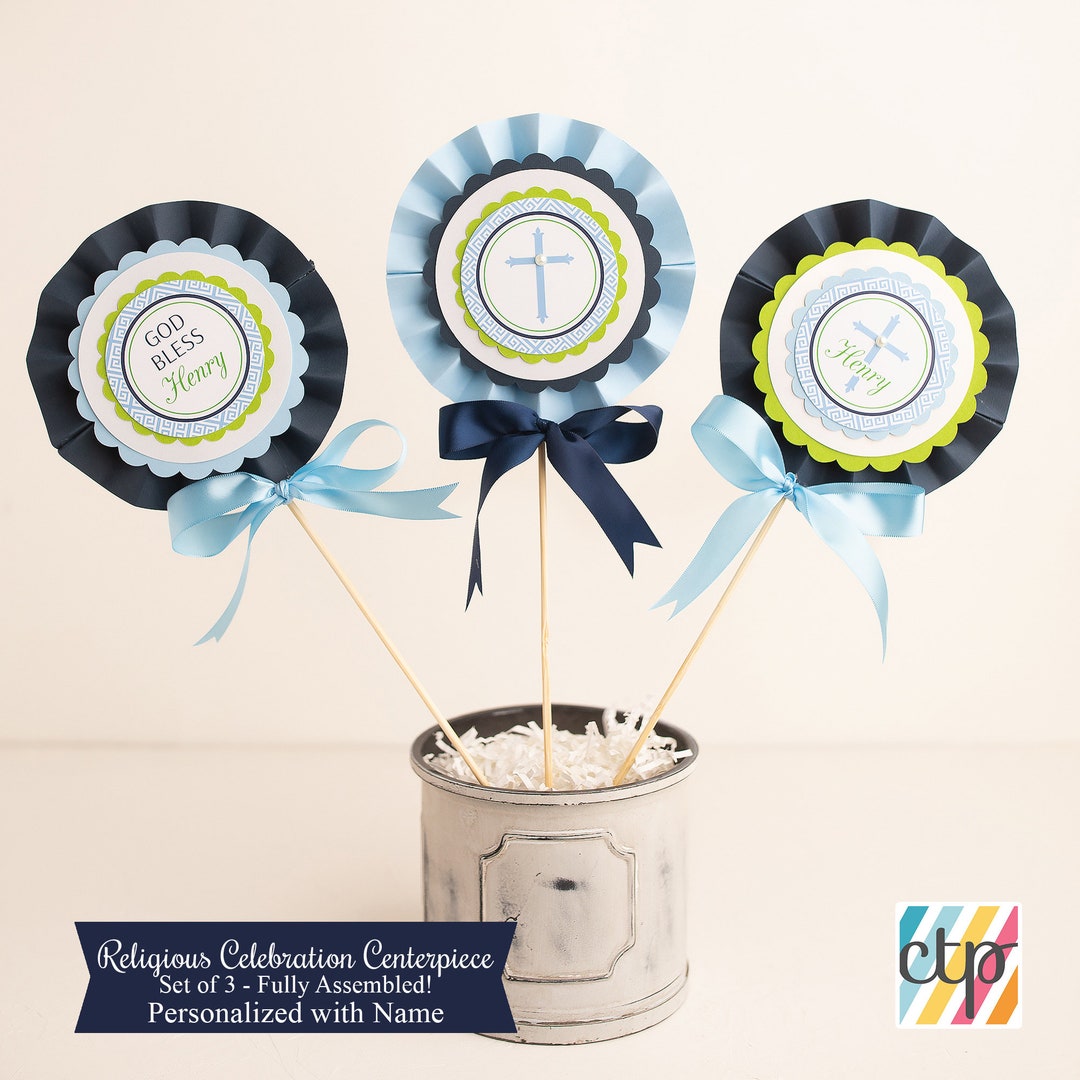 Cross Centerpiece, Centerpieces, First Communion Decorations, First ...