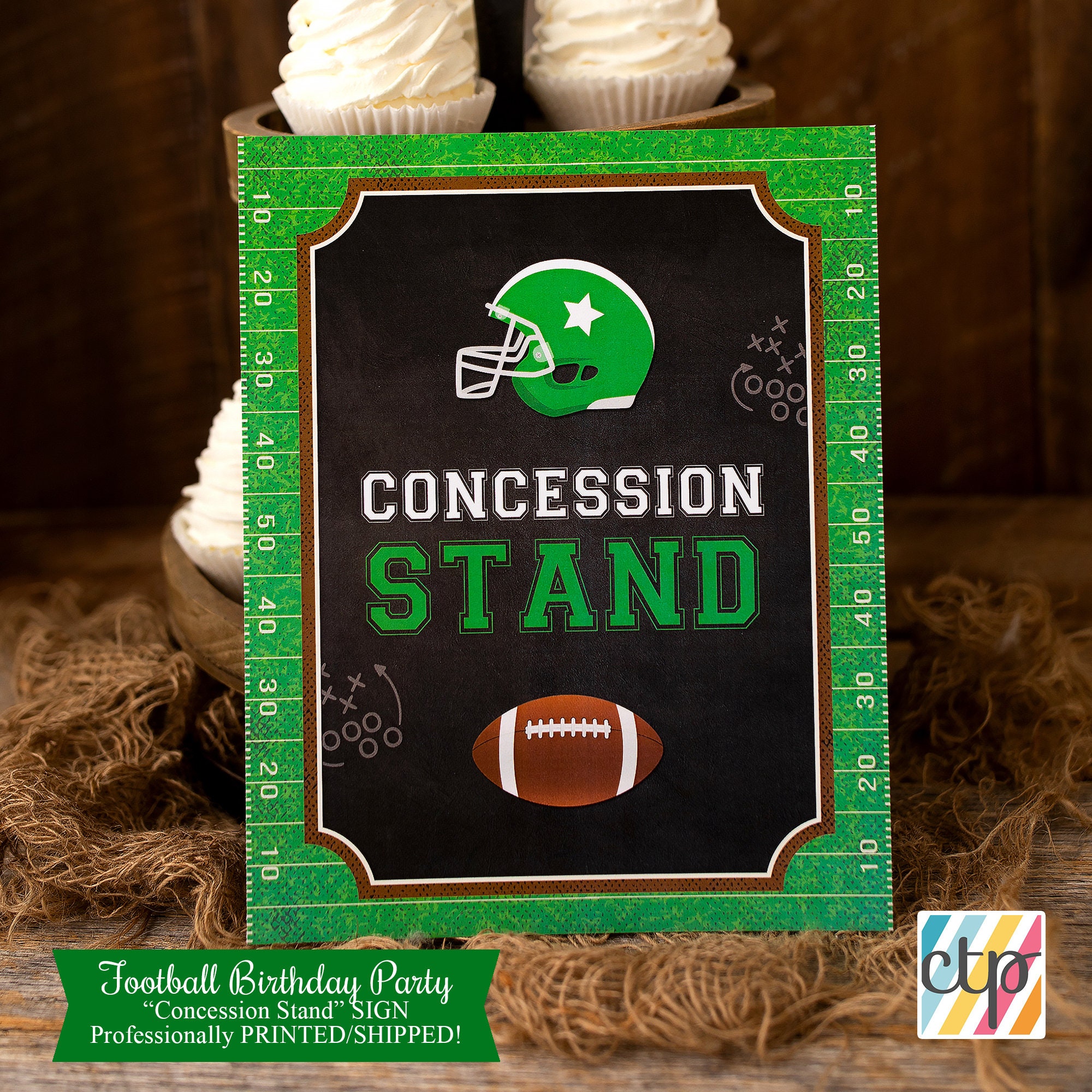 Concession Stand Custom Sign Football Signs First Birthday | Etsy