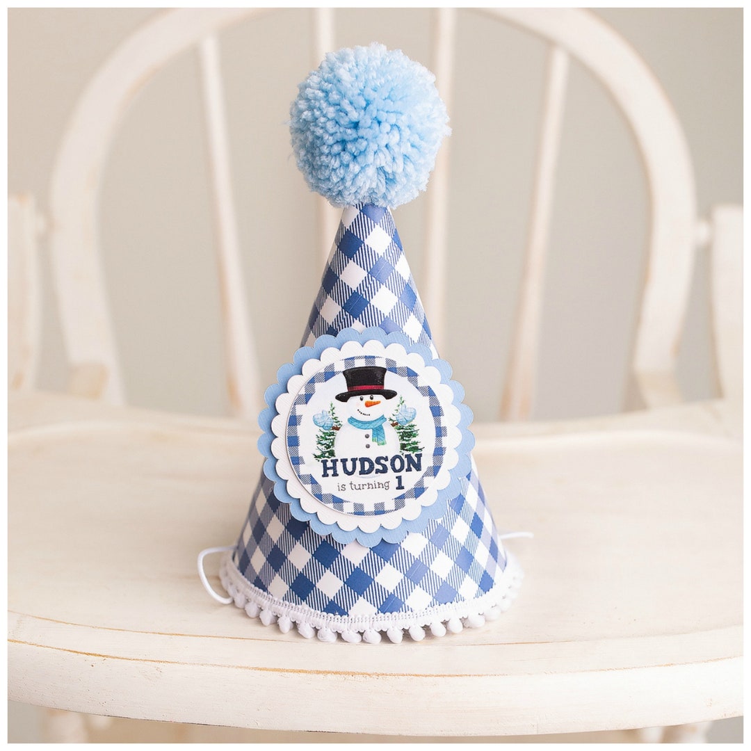 Snowman Party Hat, Winter Onederland, Boy Winter Birthday, Winter ...