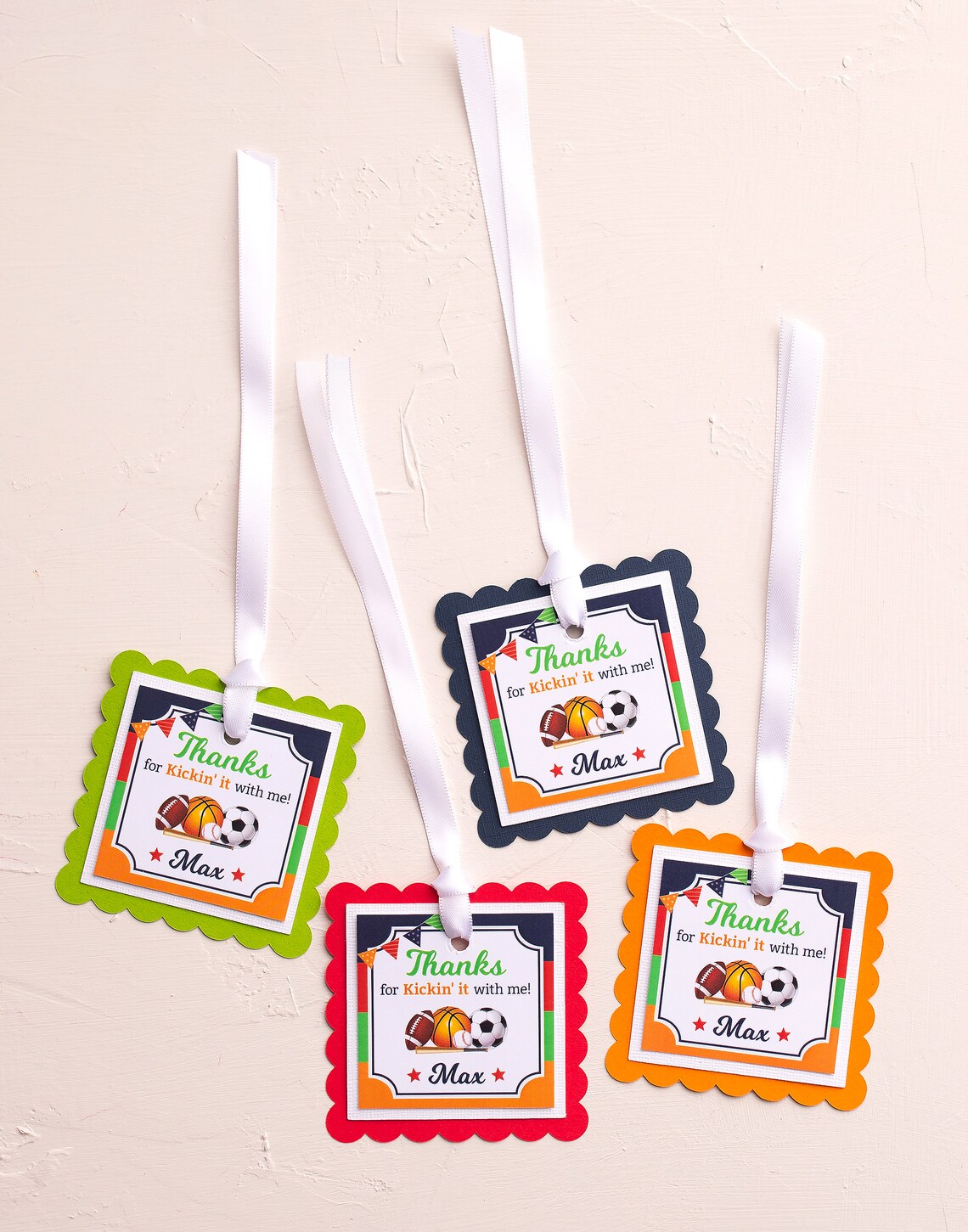 All Star Sports Birthday Party Sports Favor Tags Football - Etsy