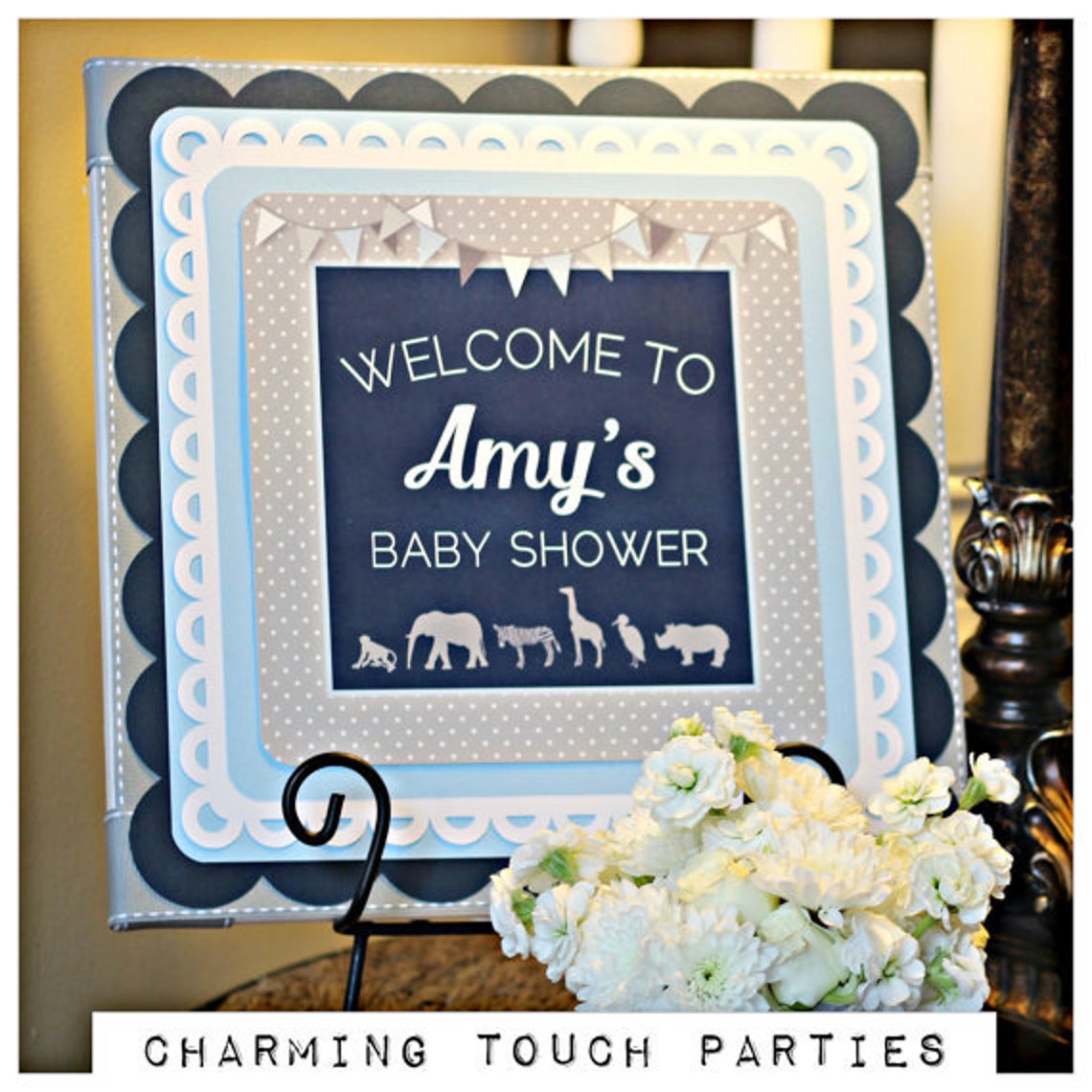 BOY BABY SHOWER Modern Zoo Zoo Baby Shower Baby Shower - Etsy