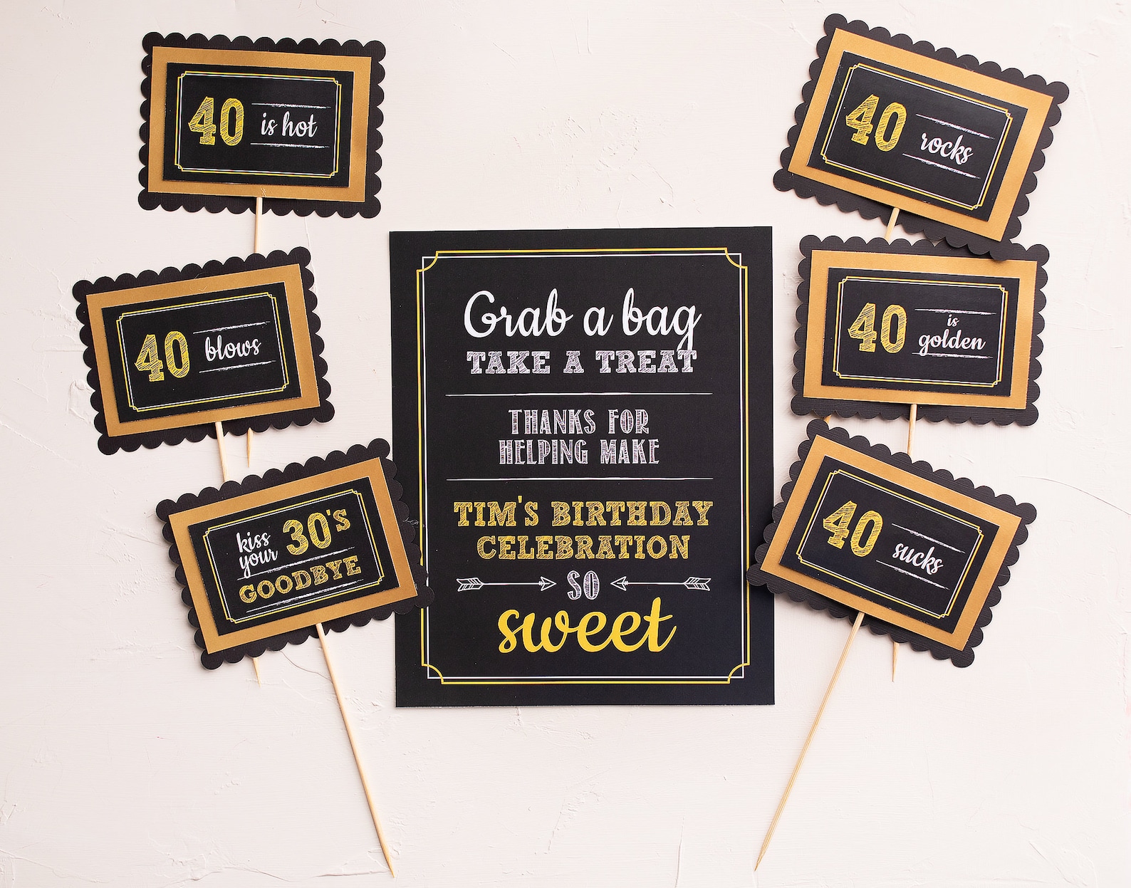 Candy Bar Sign, Candy Bar Labels, Sweets Table Signage, Milestone ...