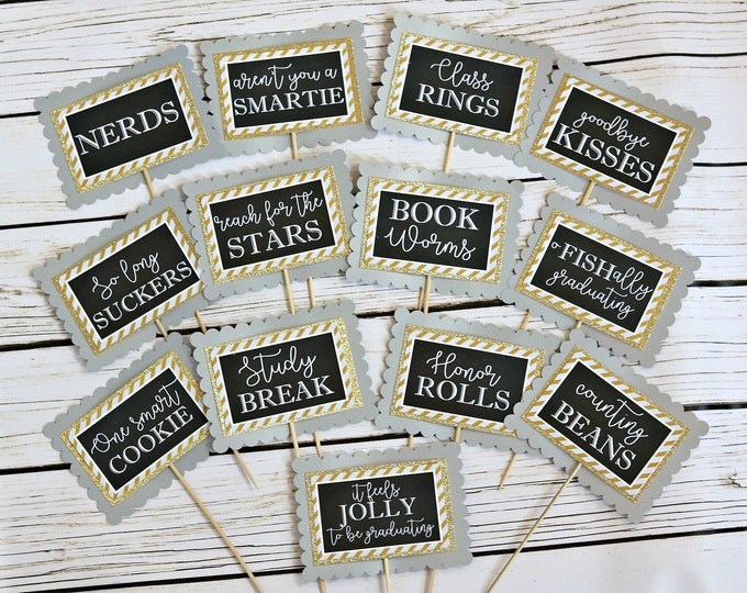 GRADUATION CANDY BUFFET Candy Bar Labels Grad Candy Bar - Etsy
