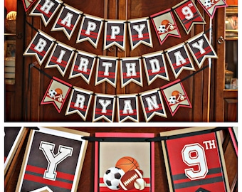 Sports Party Banner | Etsy