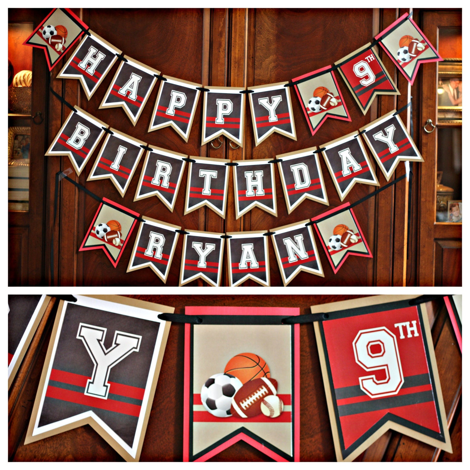 ALL SPORTS BIRTHDAY Party Banner Happy Birthday All Star | Etsy