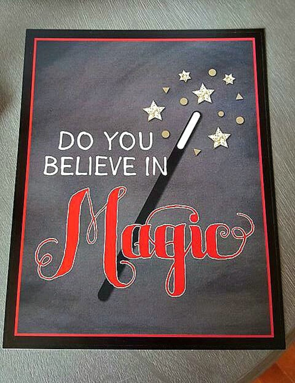 PRINTED Magic Show Birthday Sign Do You Believe in Magic - Etsy