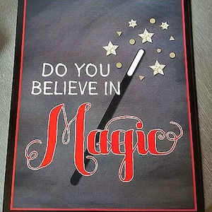 PRINTED Magic Show Birthday Sign, Do You Believe in Magic, Magician ...