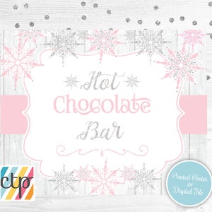 Hot Cocoa Bar Kit, Girl Winter Onederland, Winter Wonderland, Hot Cocoa ...