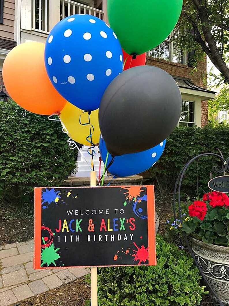 PAINTBALL PARTY DECORATIONS Paintball Birthday Decor - Etsy