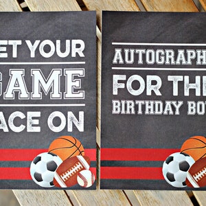 ALL SPORTS BIRTHDAY Party Banner, Happy Birthday, All Star Sports Party ...
