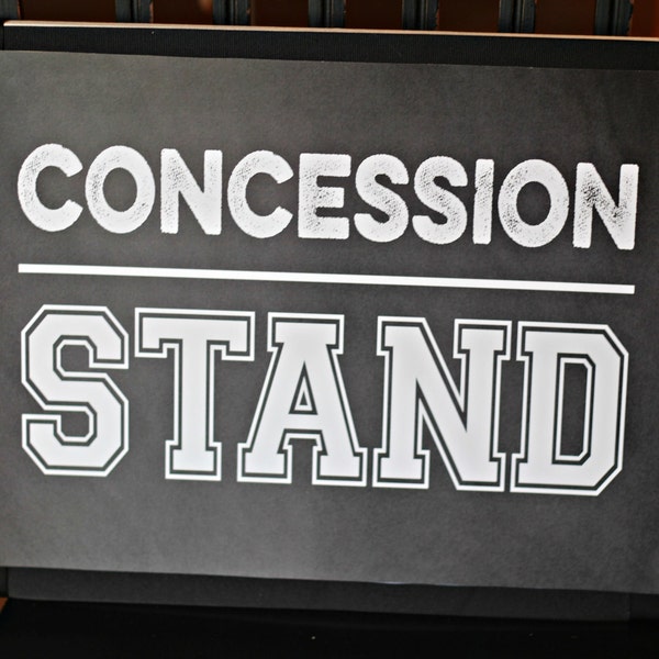Concession Stand Sign - Etsy
