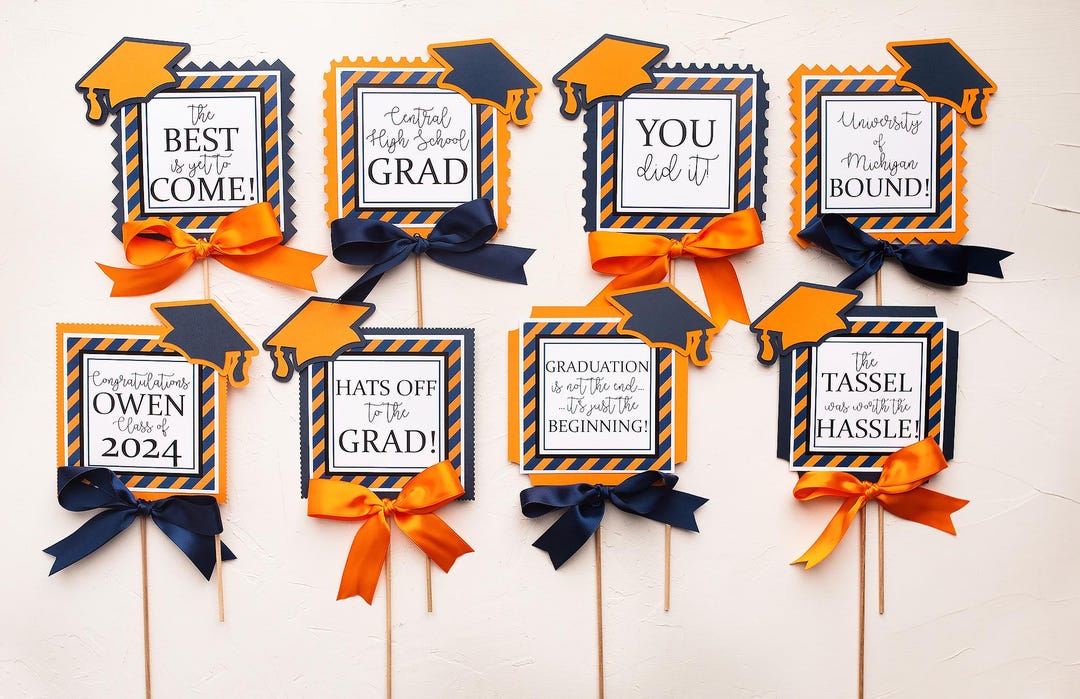 Graduation Centerpiece, Graduation Table Decor, Graduation Party ...